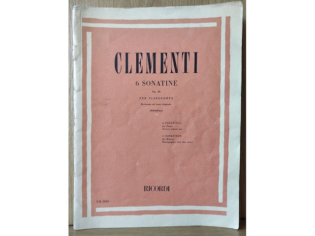 CLEMENTI - 6 sonatine