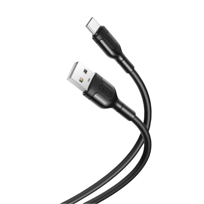 XO Kabl USB-A na USB-C NB212, 2.1A, 1m, Crni