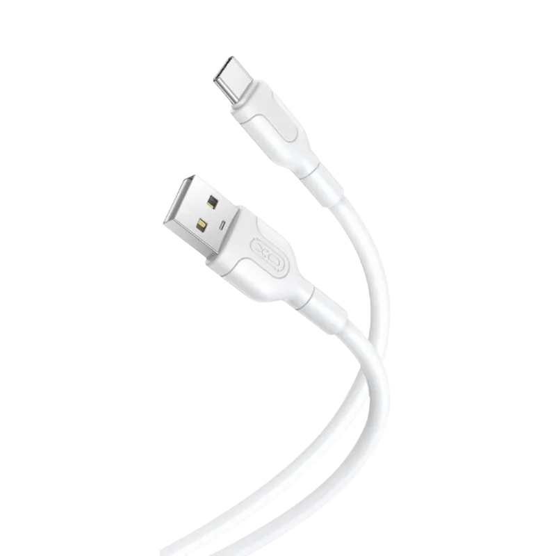 XO Kabl USB-A na USB-C NB212, 2.1A, 1m, Beli