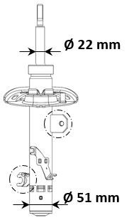 Amortizer KYB 3338061