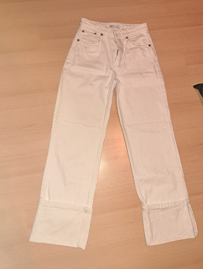 Pantalone zara, beli teksas