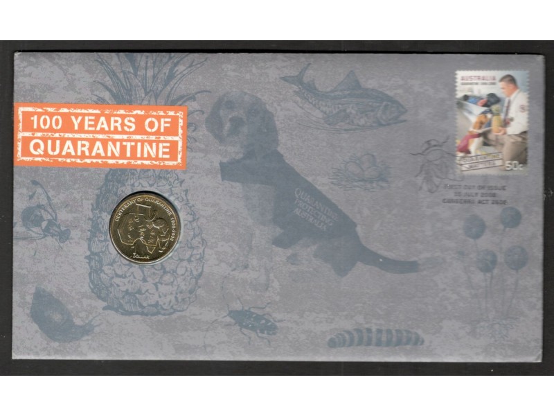 AUSTRALIJA-FDC SA PRIGODNIM NOVCICEM-QUARANTINE-2008