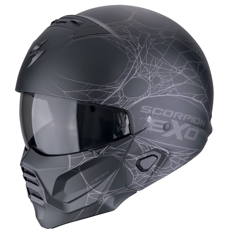 EXO-COMBAT II SPIDERWEB Matt Black Silver