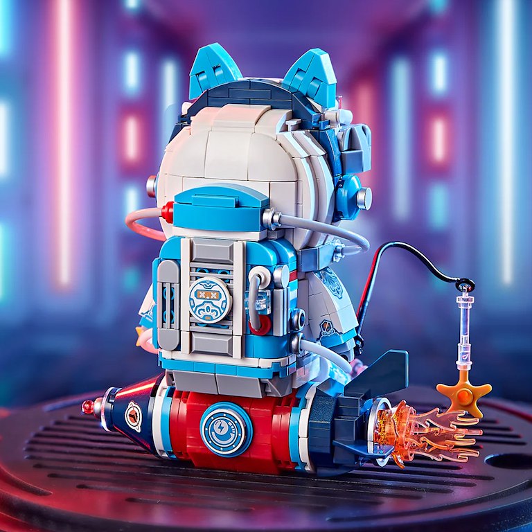 Loz - Blue and White Porcelain Astronauts