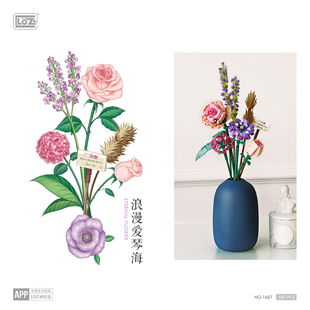 Loz - Lavender and Pink Rose
