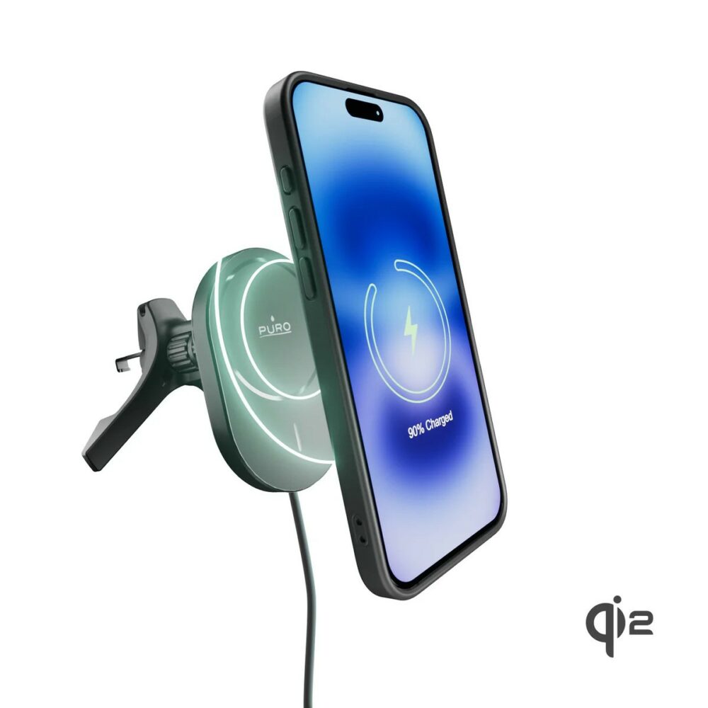 PUSH2QIMAGBLK Magsafe Qi2 auto punjac