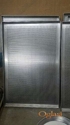 Aluminijumski PEKARSKI PLEHOVI perforirani 60 X 40 NOVO
