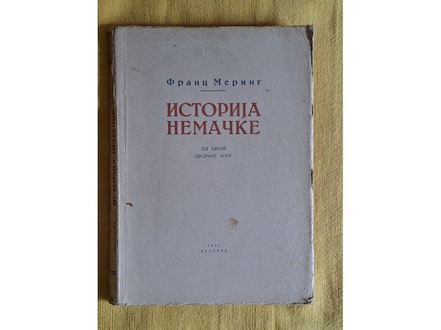 Istorija Nemačke  Franc Mering