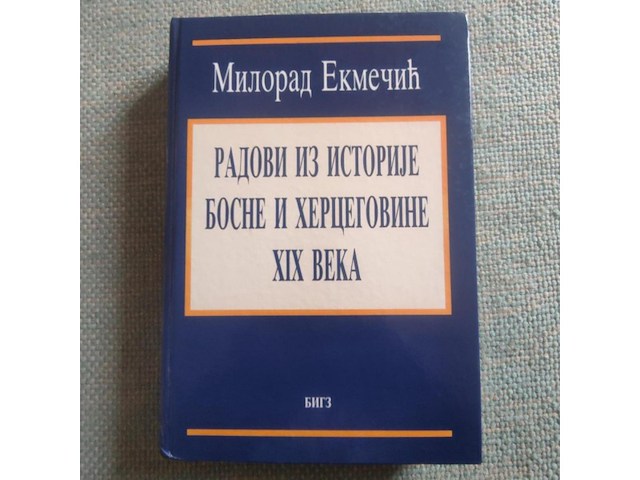 Radovi iz istorije Bosne i Hercegovine XIX veka