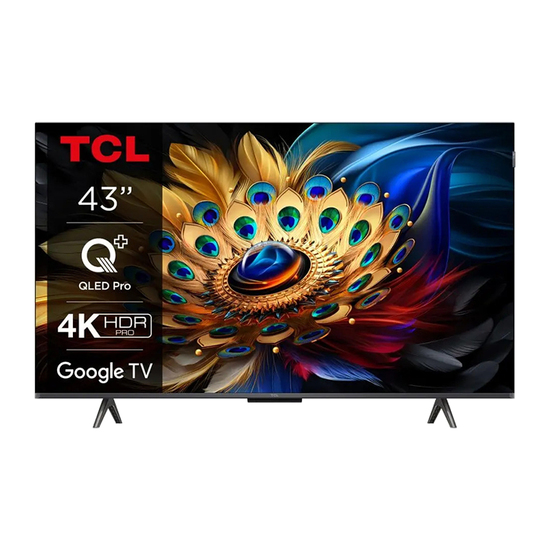 Televizor TCL 43C655, 43" (109 cm), 3840x2160 Ultra HD, QLED, Google TV