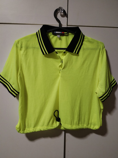 Neon crop majica