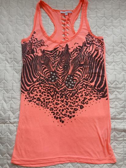 Tally Weijl neon majica sa zebrama, L