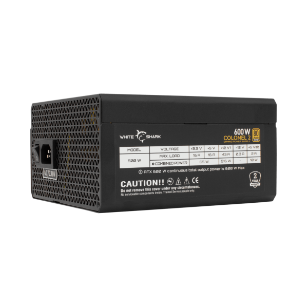WS GPSU B600S COLONEL 2 600W 80+ BRONZE, PC Power