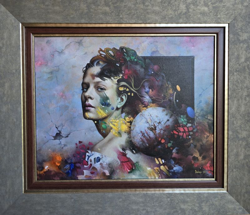 Supstanca, Dragan Ilić Di Vogo, akril ulje na platnu, sa 58×68 cm, bez 40×50 cm, 2025., sertifikat, 153400 dinara