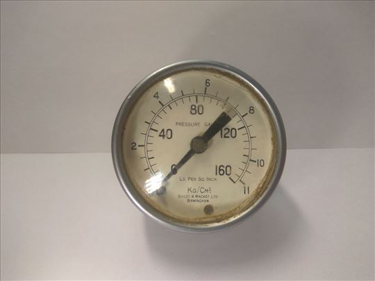 Manometar Bailey&Mackey 0-11 bar (inox)