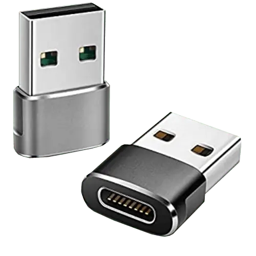 E-GREEN USB Adapter tamnosivi