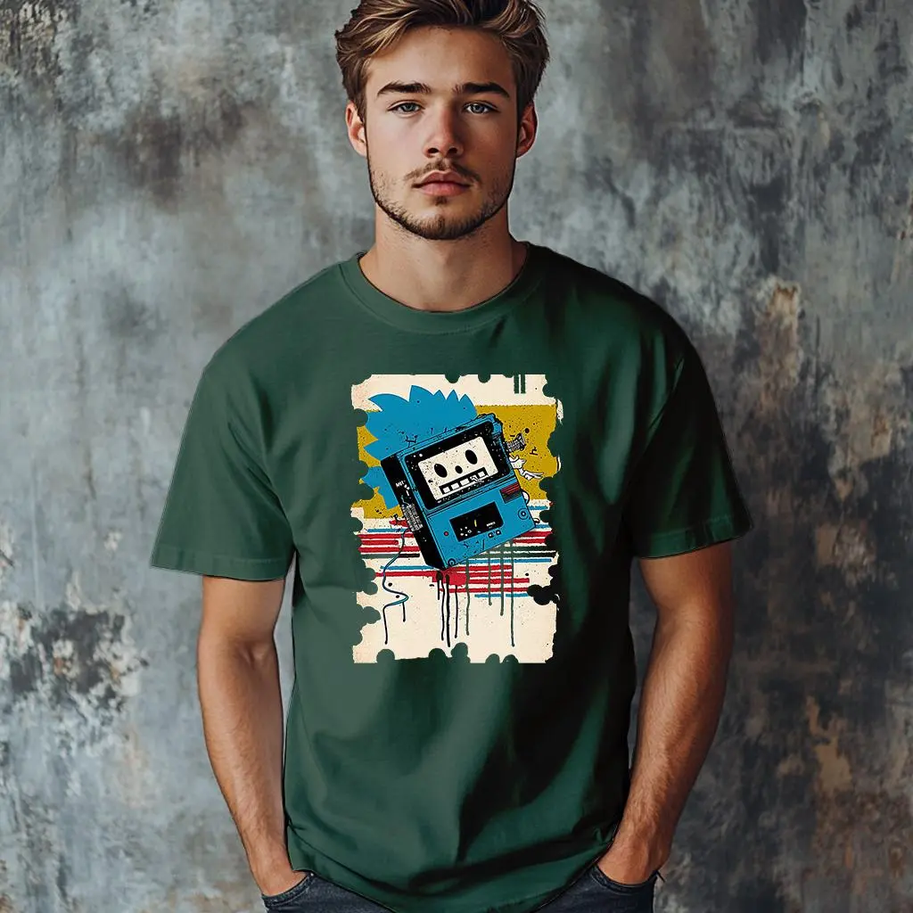 Camiseta Majica sa štampanim printom Cam 807, Muška, Zimzelena