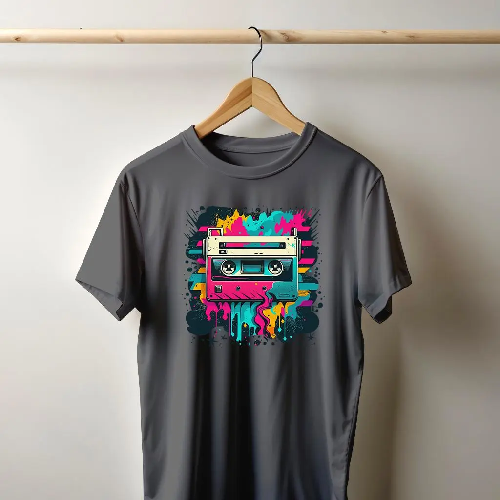 Camiseta Majica sa štampanim printom Cam 787, Muška, Tamnosiva