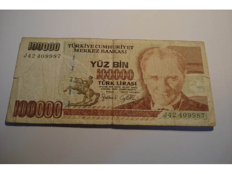 TURSKA - 100 000 LIRA