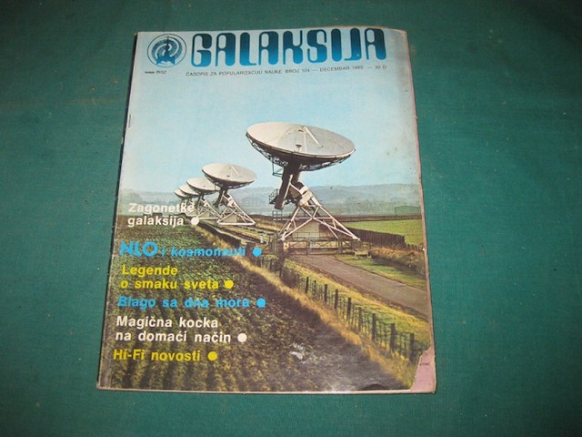 Galaksija br.104 (1980) časopis za popularizaciju nauke