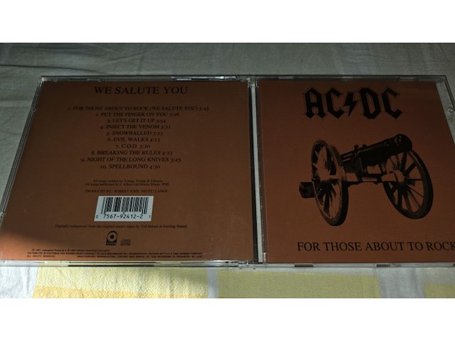 AC/DC - For those about to rock we salute you ,ORIGINAL