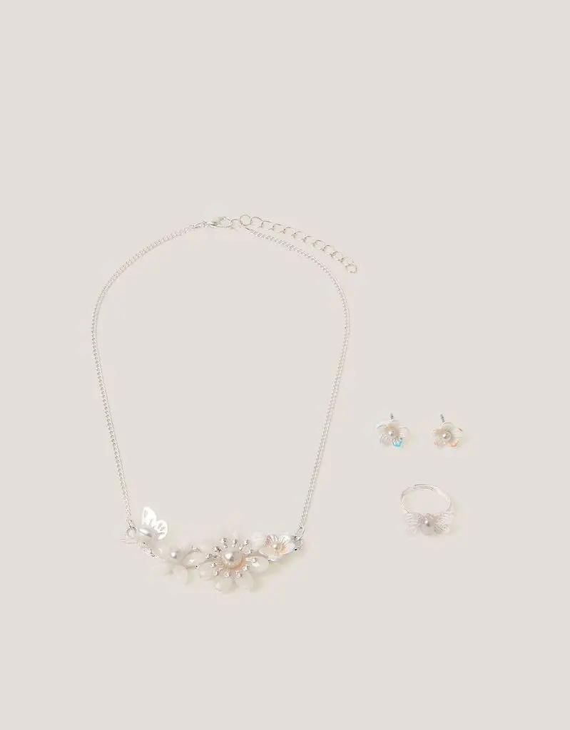 Monsoon Set nakita za devojčice, 3 komada, Beli