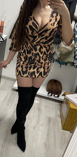 Blondy tigrasta haljina S