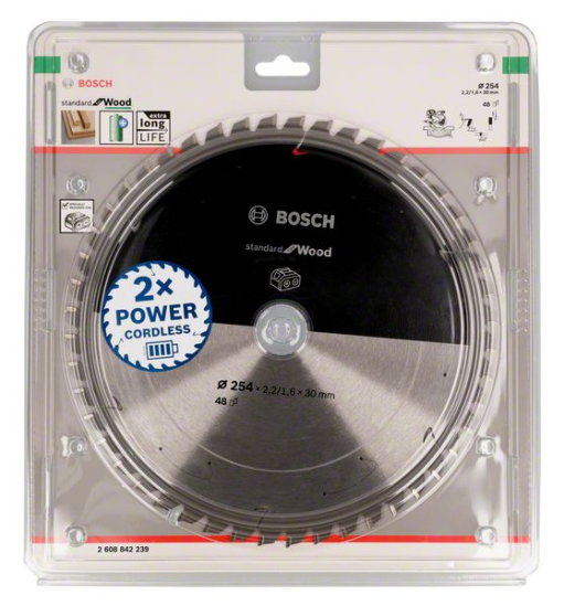 Bosch PRO Wood list za akumulatorsku kružnu testeru, 254x2.2x30mm, 2608842239