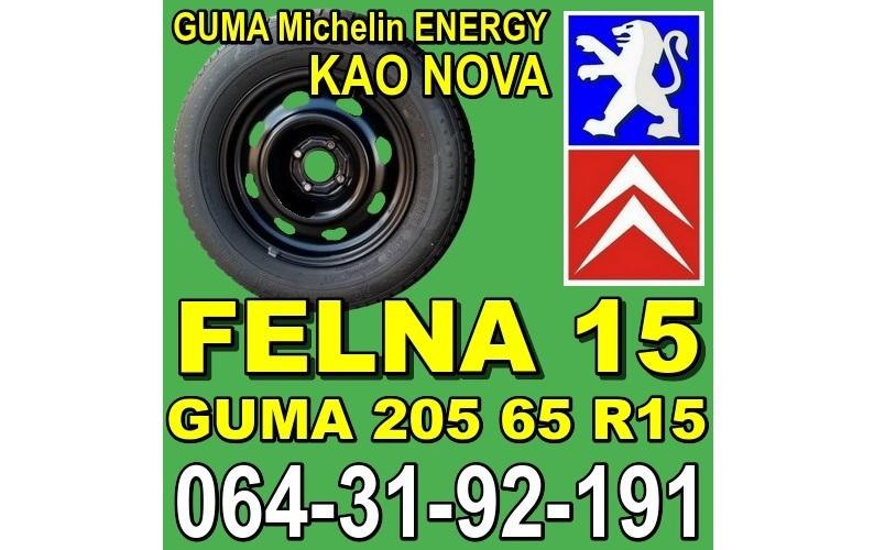 205 65 15 Michelin ENERGY GUMA LETNJA i FELNA 15 coli