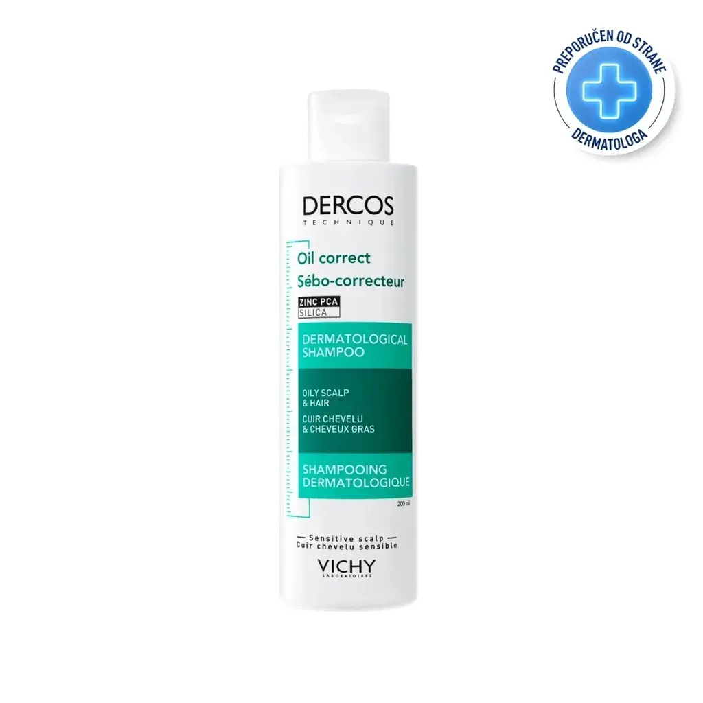 Vichy Šampon za regulaciju masnoće Dercos, 200ml