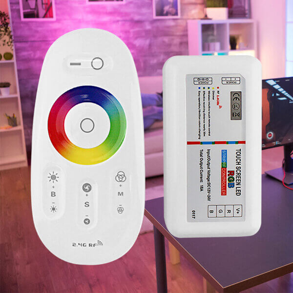 RGB kontroler 216W 18A 12/24VDC