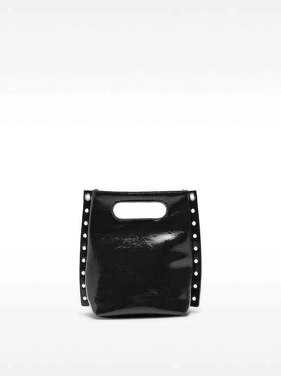 TOTE BAG WITH CRACKED EFFECT