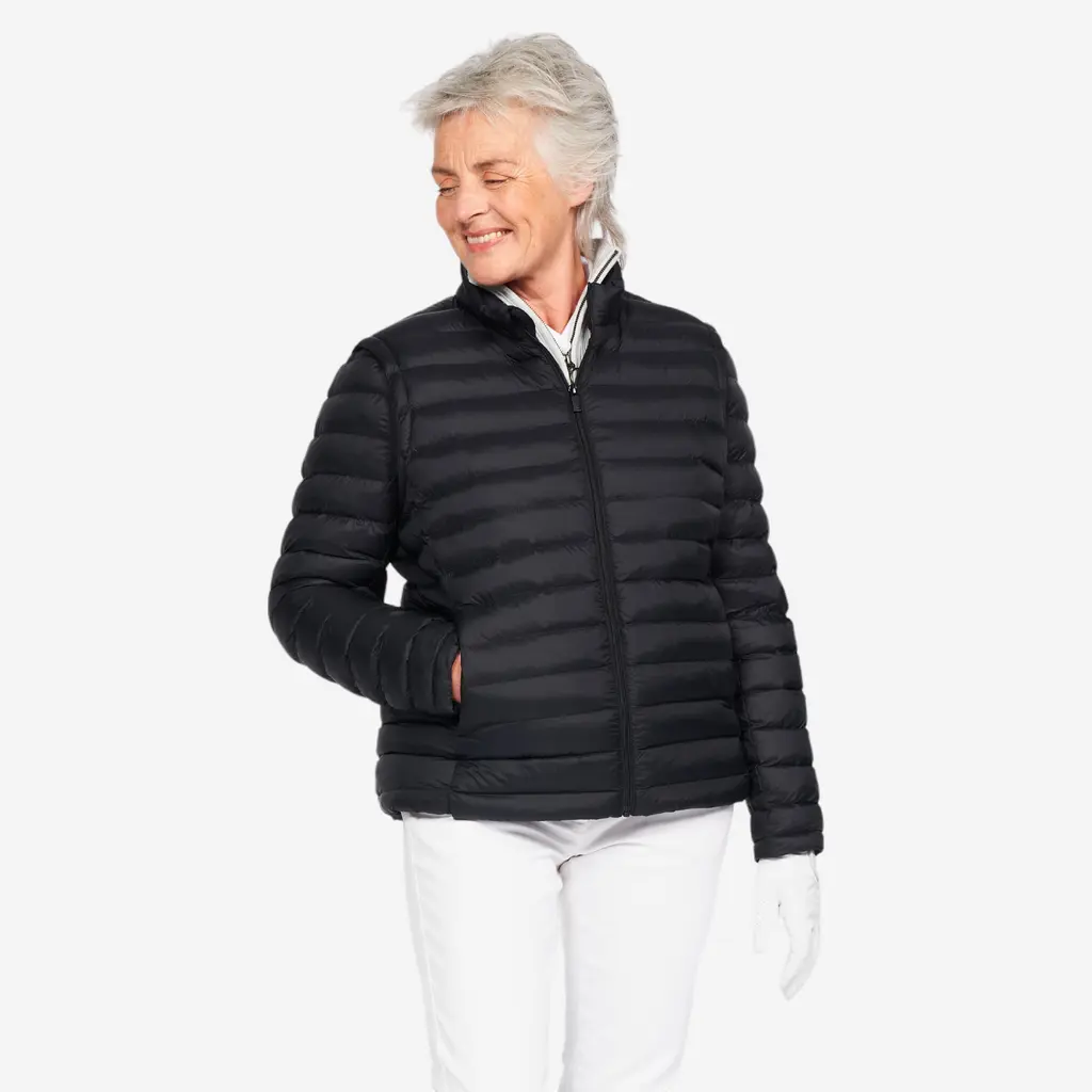 PERJANA JAKNA ZA GOLF CW900 ŽENSKA CRNA