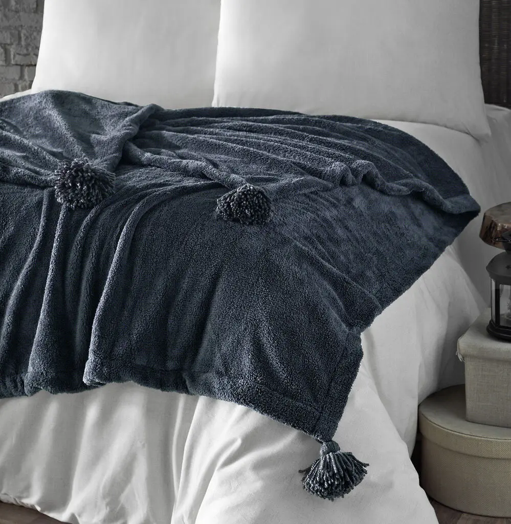 L'essentiel Maison Prekrivač za krevet Puffy 200, 200x220 cm, Antracit