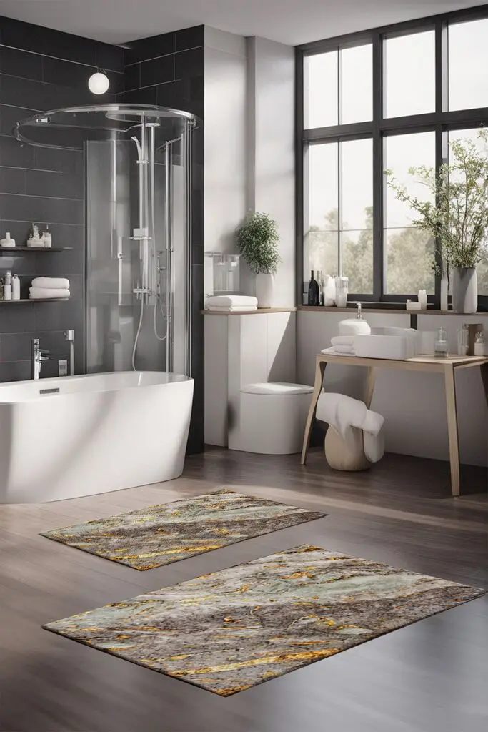 L'essentiel Maison Set Podloga za kupatilo CT-5056, Šarena
