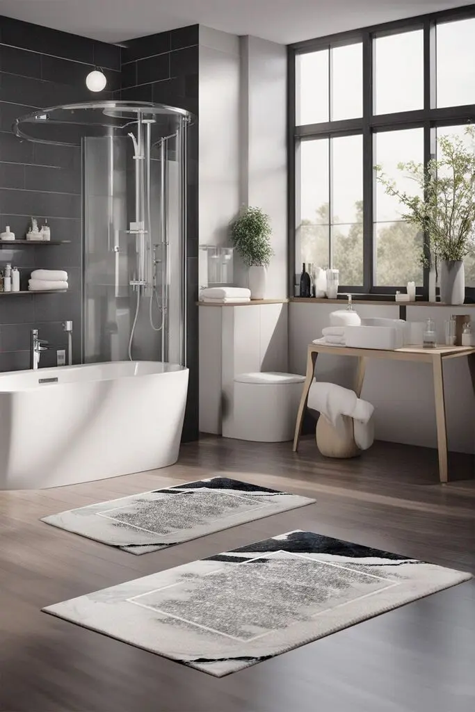L'essentiel Maison Set Podloga za kupatilo CT-5005, Šarena