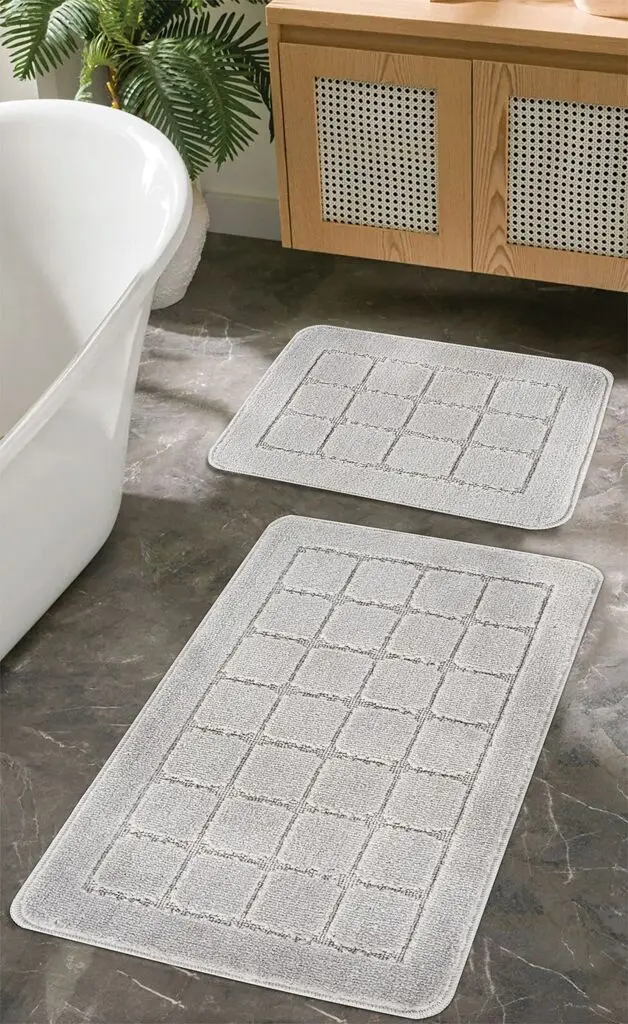 L'essentiel Maison Set Podloga za kupatilo Kareli, Sivi