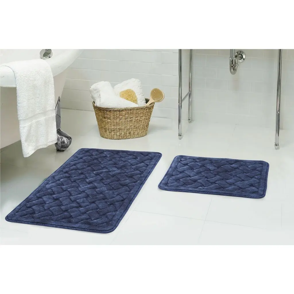 L'essentiel Maison Set Podloga za kupatilo Cottonkt 000198, Tamnoplavi