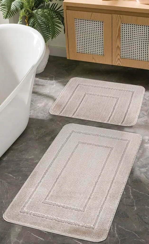 L'essentiel Maison Set Podloga za kupatilo Cerceve, Bež