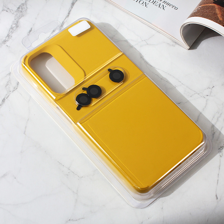 Futrola Colorful and Camera glass za Samsung Galaxy A34 5G 5G zuta
