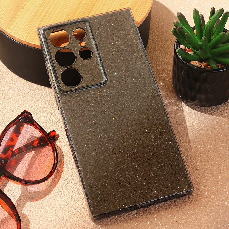 Futrola Sparkle Dust za Samsung Galaxy S23 Ultra crna