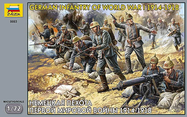 ZVEZDA 1/72 German Infantry WWI