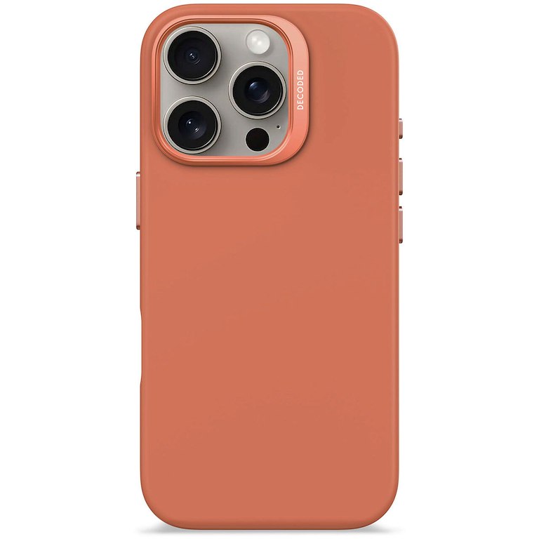 Husa de protectie DECODED din silicon pentru iPhone 16 Pro, Portocaliu