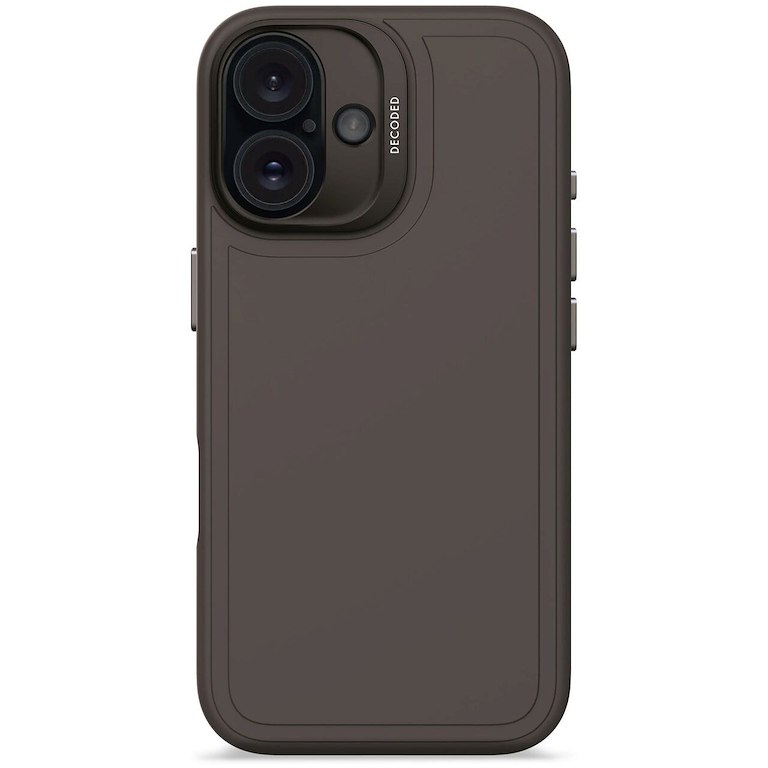 Husa de protectie DECODED din silicon pentru iPhone 16, Negru