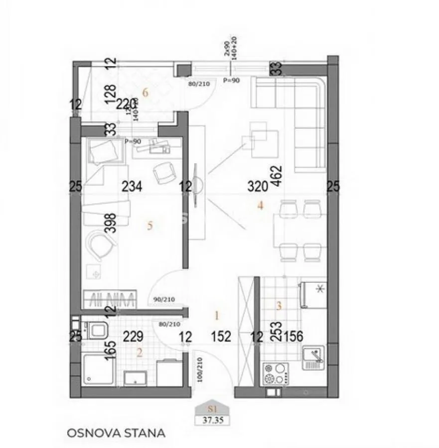 Prodaja, dvosoban stan, 39m², Telep, Novi Sad Sve Podlokacije
