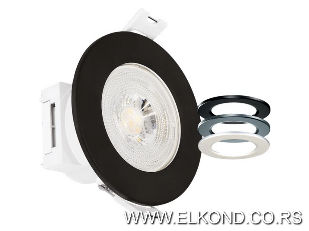 Led panel M206178 set CCt 5.5W saten/bela/crna prsten