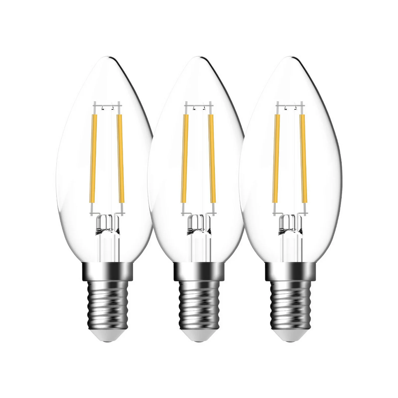 Energetic sijalica E14 3-pack C35 2700 Kelvin 470 Lumen Transparentna