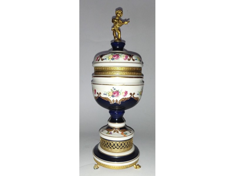 CARSKA SATULA za DRAGOCENOSTI - PORCELAN LIMOGES 32cm