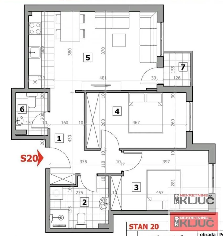 Prodaja, trosoban stan, 66m2, Sremska Kamenica, Petrovaradin, Novi Sad