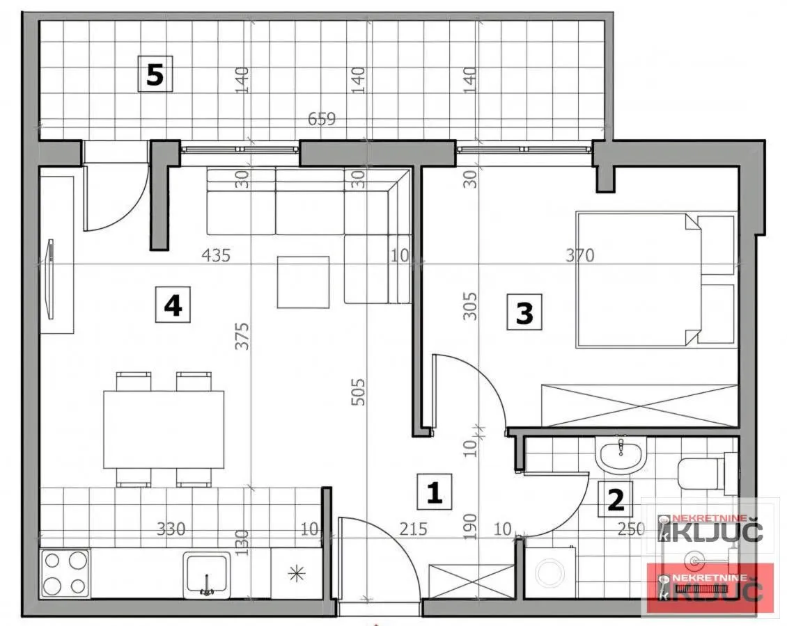 Prodaja, dvosoban stan, 49m2, Sremska Kamenica, Petrovaradin, Novi Sad